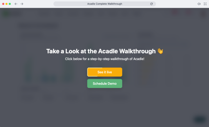On-Demand Walkthrough | Experience Acadles Modern Learning