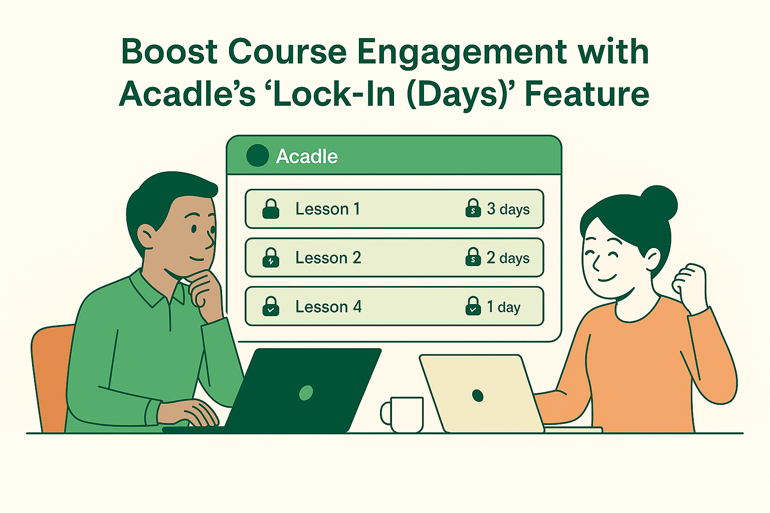 Boost Course Engagement with Acadle’s ‘Lock-In (Days)’ Feature - Acadle